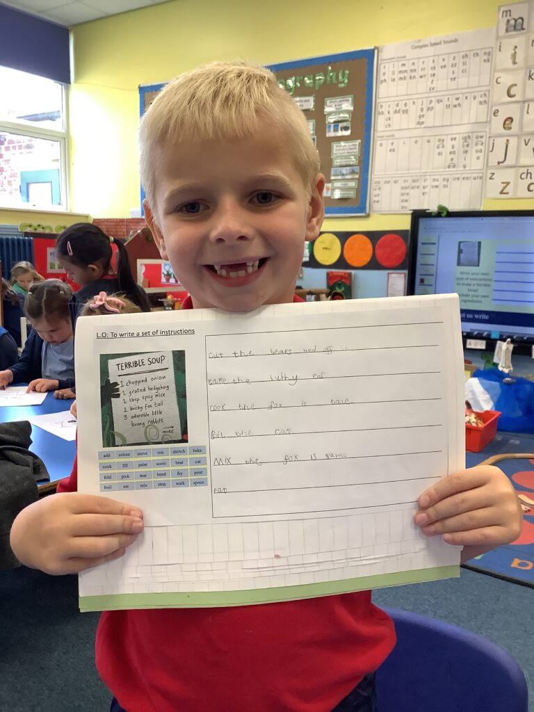 Year 1 : Writing instructions – St Peter's Catholic Primary School, Low ...